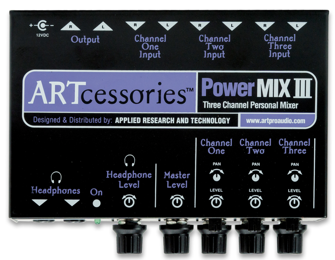 POWERMIX III 3-Channel Stereo Mini Mixer | ART Pro Audio