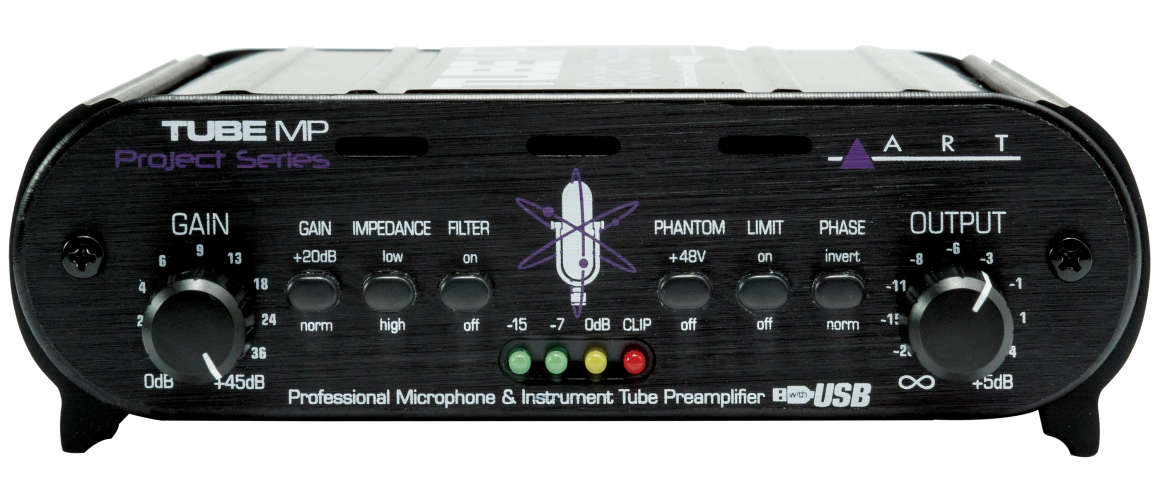 Tube MP PS with USB Tube Preamp and Audio Interface | ART Pro Audio